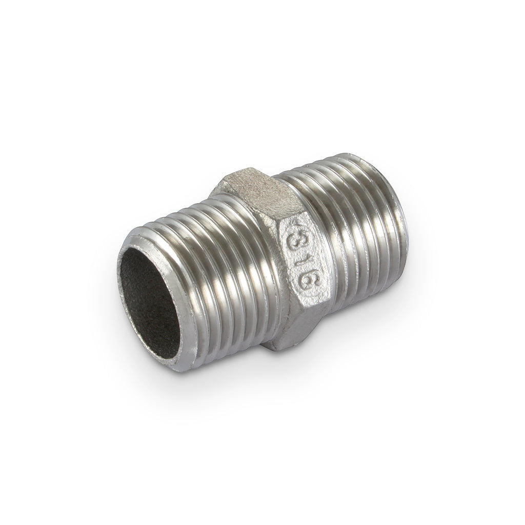 BSPT Male Equal Hex Nipple – Liquid Solutions