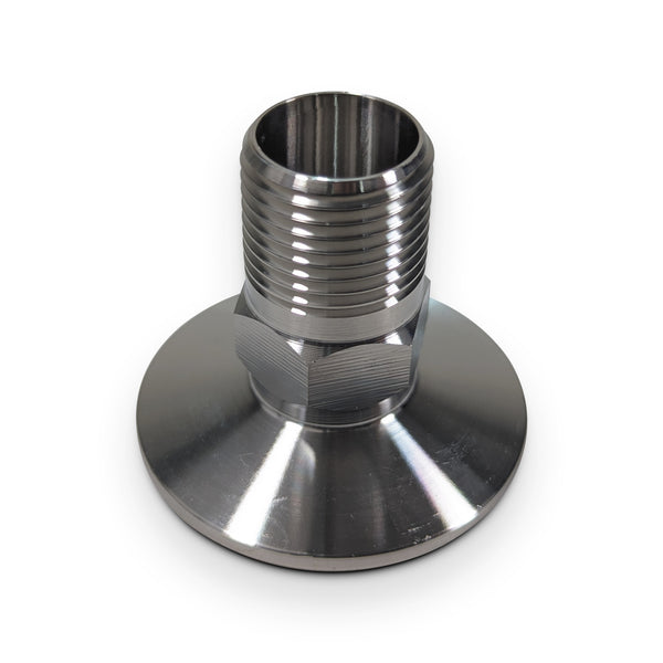 ADAPTER: Tri Clamp (1/1.5") - BSPm (0.25-1.50") – Liquid Solutions